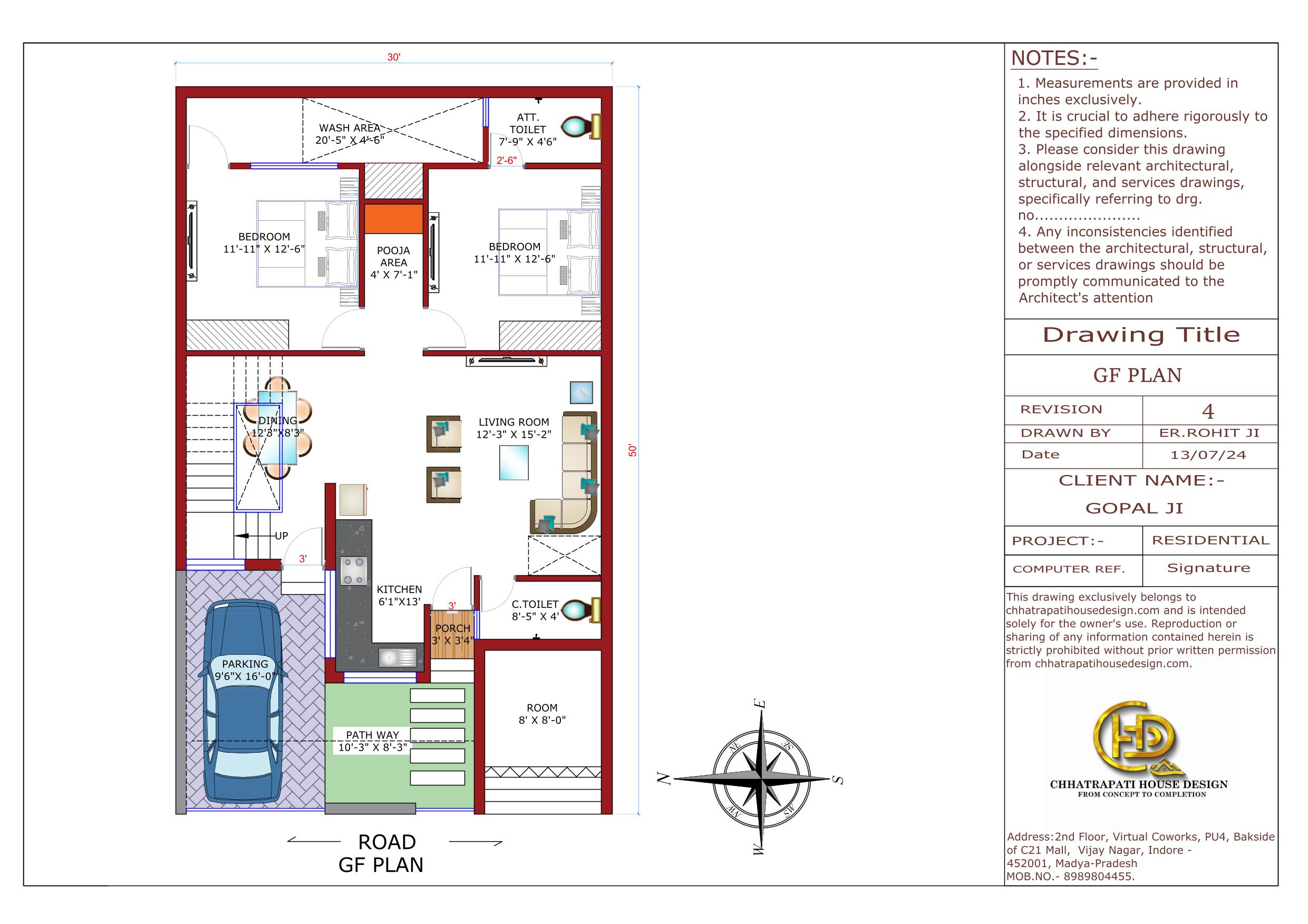2D Floor Plan Design Services